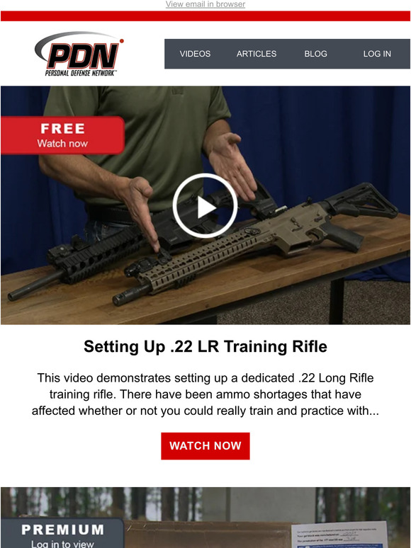 Personal Defense Network: Setting Up .22 LR Training Rifle | Milled