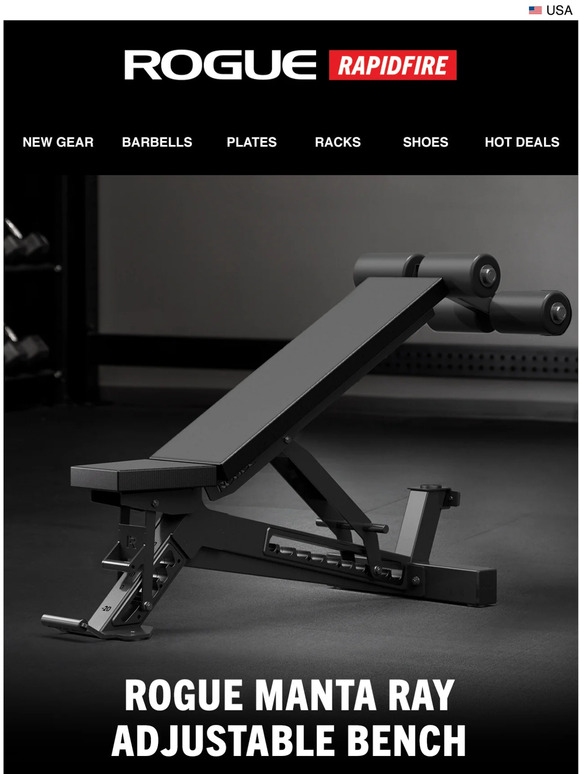 Rogue Fitness: Just Launched: Rogue Manta Ray Adjustable Bench | Milled