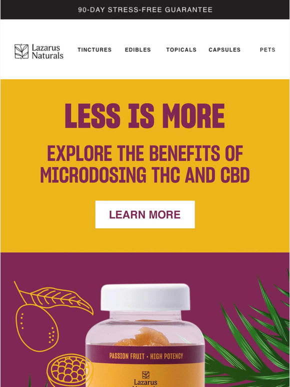 Lazarus Naturals: Can you microdose with THC gummies? | Milled
