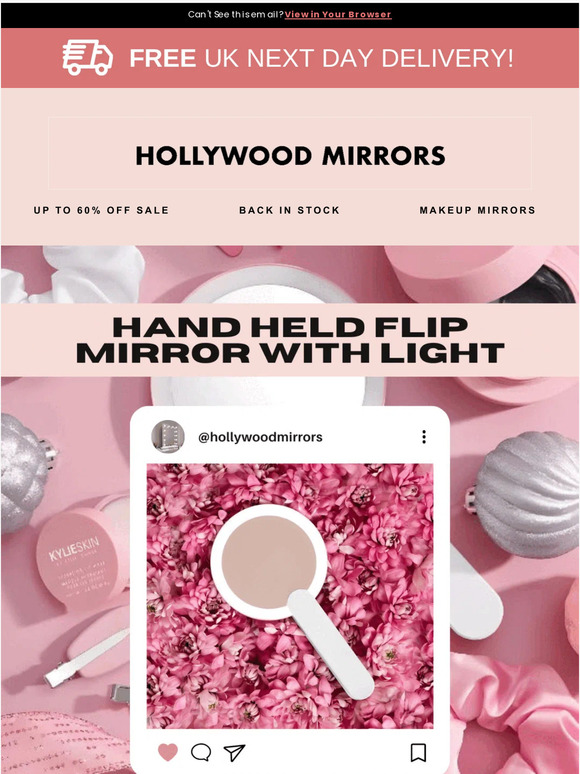 Hollywood Mirrors: ⚠️ New Product Alert: The Flip Makeup Mirror ⚠️ | Milled