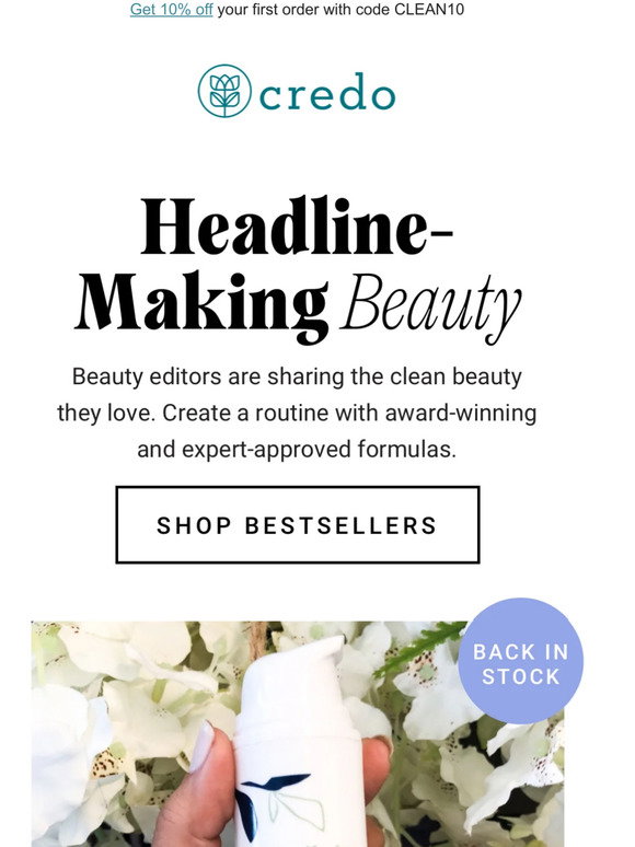 Credo Beauty: Free 4-piece gift with purchase ($40 value) | Milled