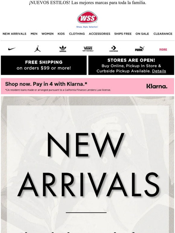 WSS: NEW ARRIVALS! Top Brands for the Entire Family. | Milled
