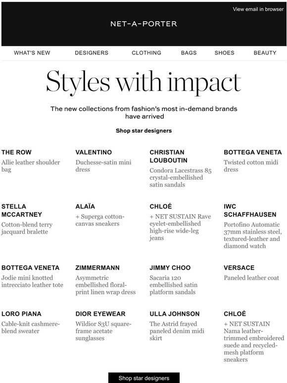 Net-A-Porter: Your dream wardrobe, courtesy of our star designers | Milled