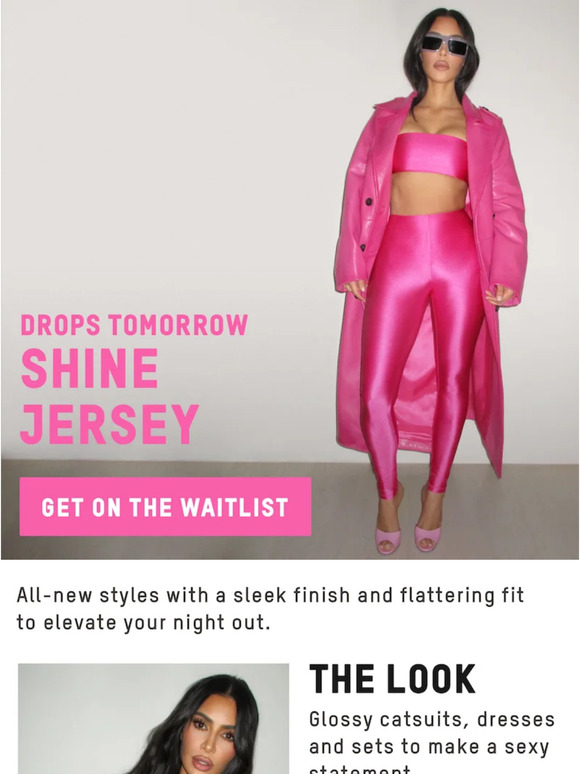 SKIMS: Drops Tomorrow: Shine Jersey | Milled