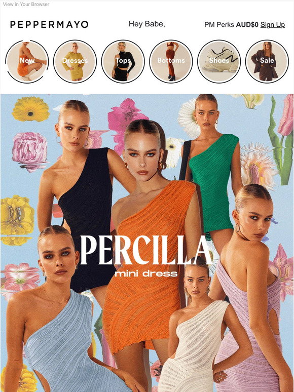 Peppermayo: IN FOCUS: PERCILLA MINI DRESS 💜💙 | Milled