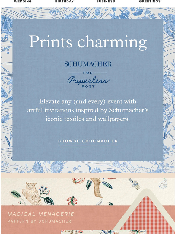 Paperless Post: Do all your parties have a pattern? | Milled