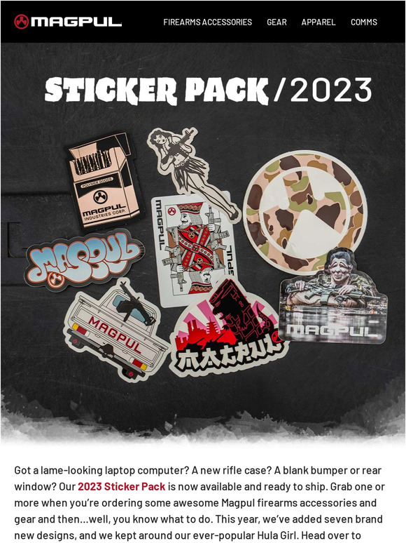 Magpul: Now Shipping – 2023 Sticker Pack | Milled