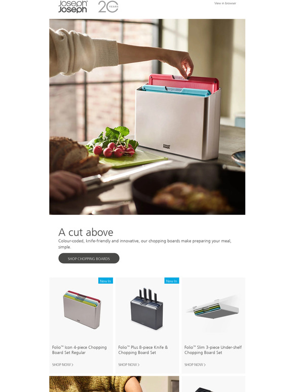 Joseph Joseph: Innovative chopping boards built to last | Milled