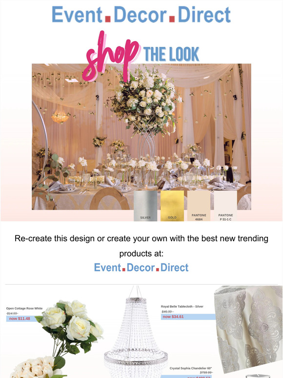 Event Decor Direct: Shop The Look from IWED’s LUXE MASTERCLASS | Milled