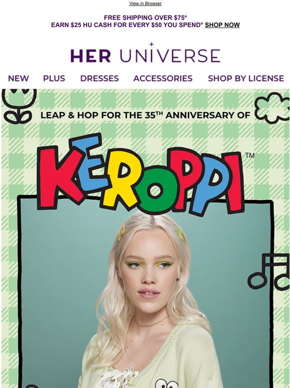 Her Universe: A Keroppi anniversary capsule straight from Donut Pond 💚🍩 ...