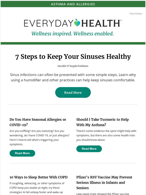 Lifescript: 7 Steps to Keep Your Sinuses Healthy | Milled