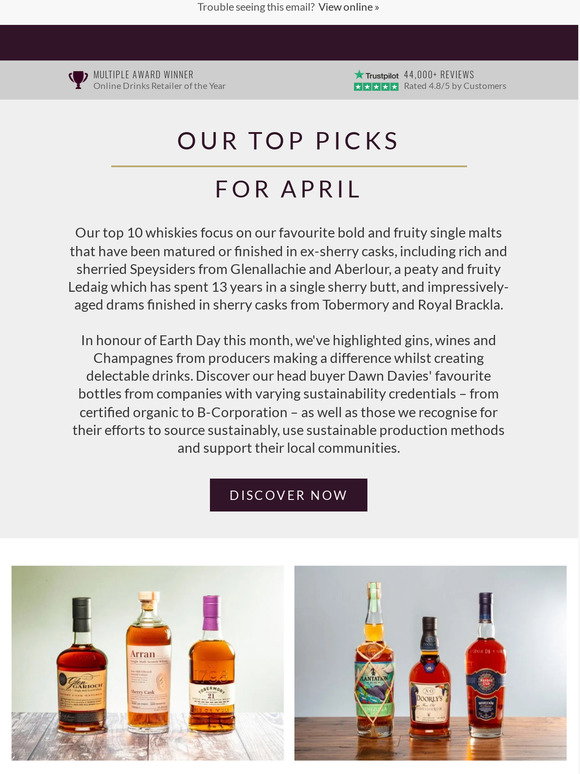 The Whisky Exchange: Our Top 10s for April | Milled