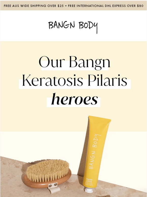 Bangn Body: Got Bumps on your arms? Body Acne? Treat KP Now! | Milled