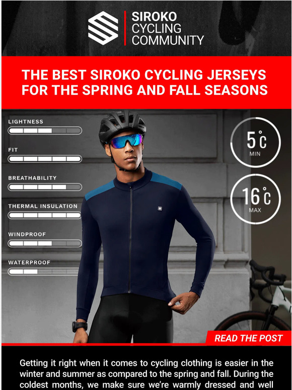 Siroko: The best Siroko cycling jerseys for the spring and fall seasons ...