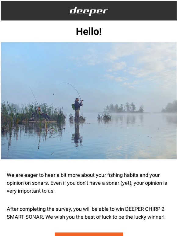 Deeper: Answer some questions & win DEEPER CHIRP 2 SMART SONAR of $349. ...
