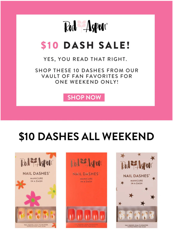 Red Aspen: $10 Nail Dashes 😮 | Milled