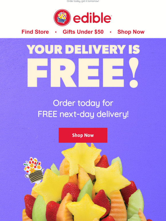 Edible Arrangements: Your Delivery is FREE | Milled