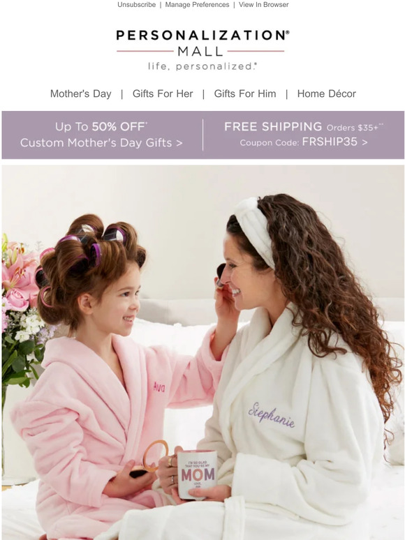 Personalization Mall: Create A Custom Spa Day For Mom | 50% Off | Milled