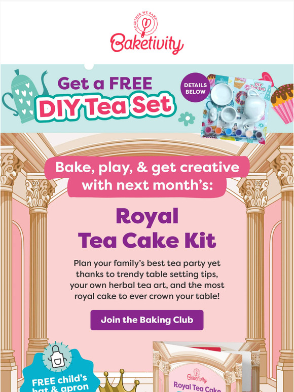 Baketivity: Spark creativity with a FREE DIY tea set this May! ☕🎨 | Milled