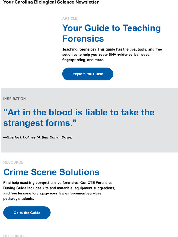 Carolina: Blood evidence labs | Forensics guide | Crime scene ...
