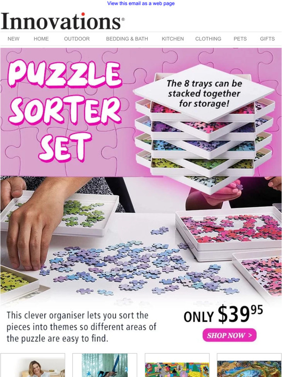 Innovations: Puzzle Sorter Set | Easily sort and stack every piece ...