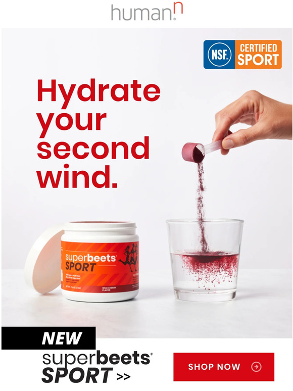 HumanN: NEW SuperBeets Sport: Better ingredients, better performance ...