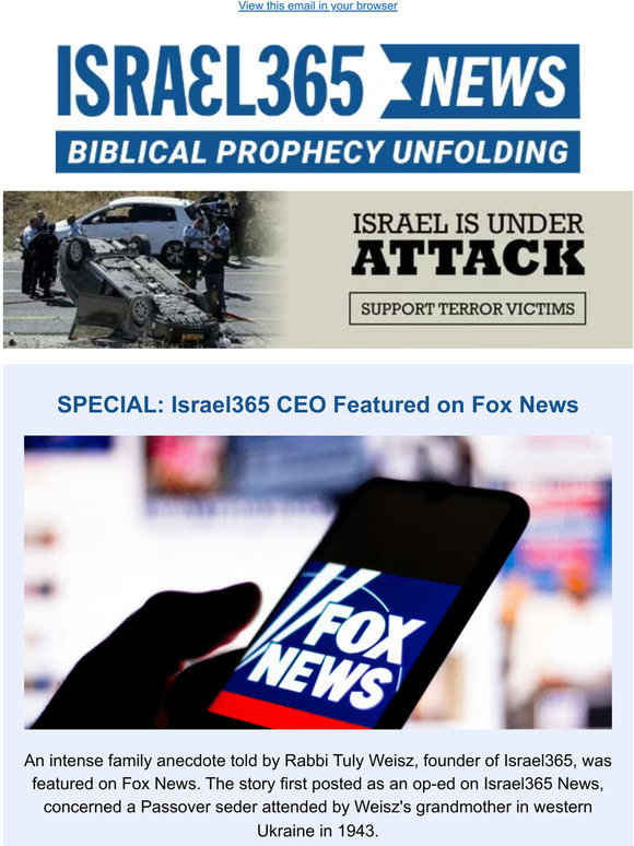 Israel365: SPECIAL: Israel365 CEO Featured on Fox News and Today's Top ...
