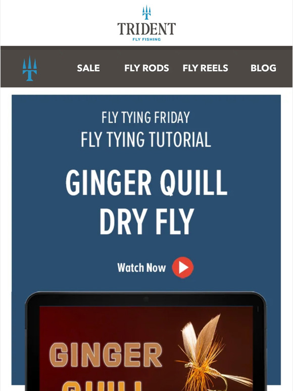 Trident Fly Fishing: How to Tie the Ginger Quill. | Milled
