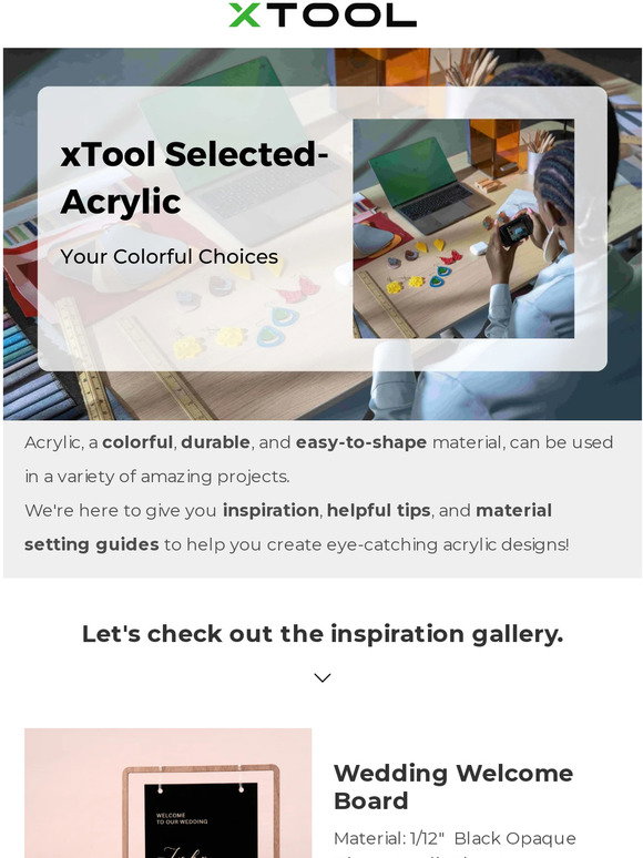 xTool: 😮Hard to create acrylic projects? 💌Open it and get helpful tips ...