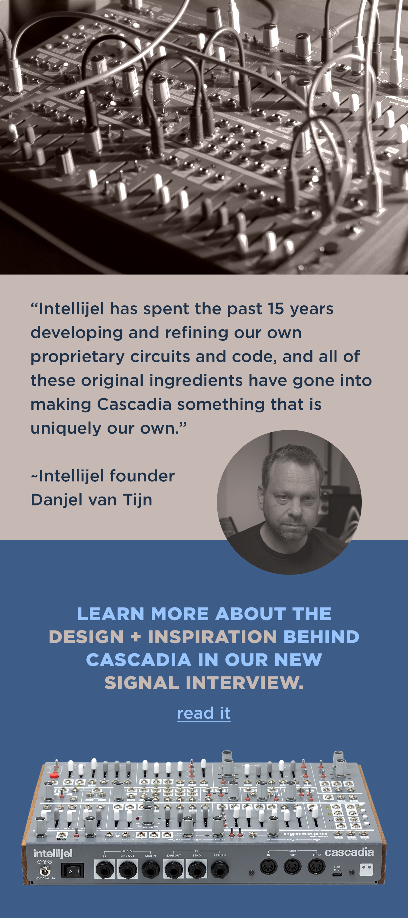 Perfect Circuit: 🤖Intellijel Cascadia Semi-Modular Synth — Preorders ...