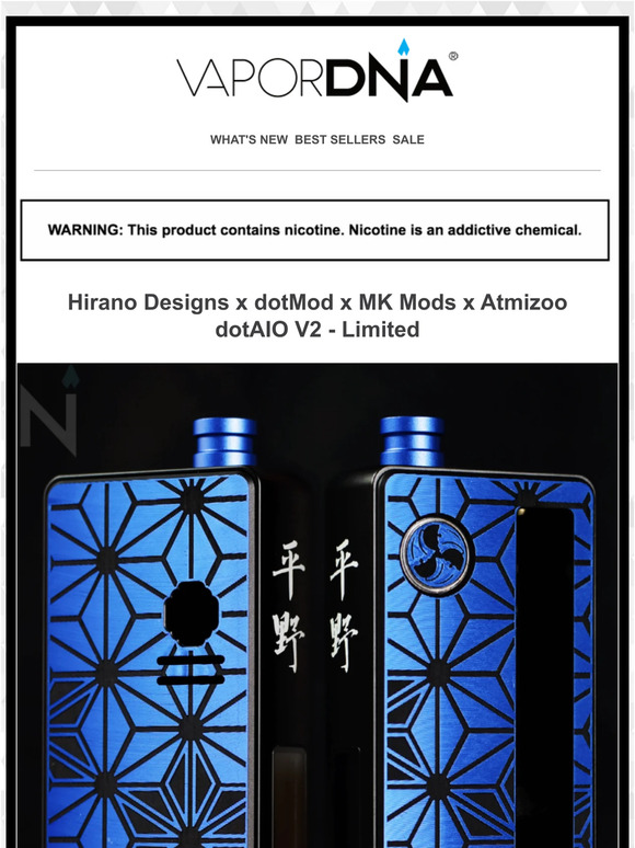 Vapor DNA: Limited Edition dotAIO V2 --- only at VAPORDNA! | Milled