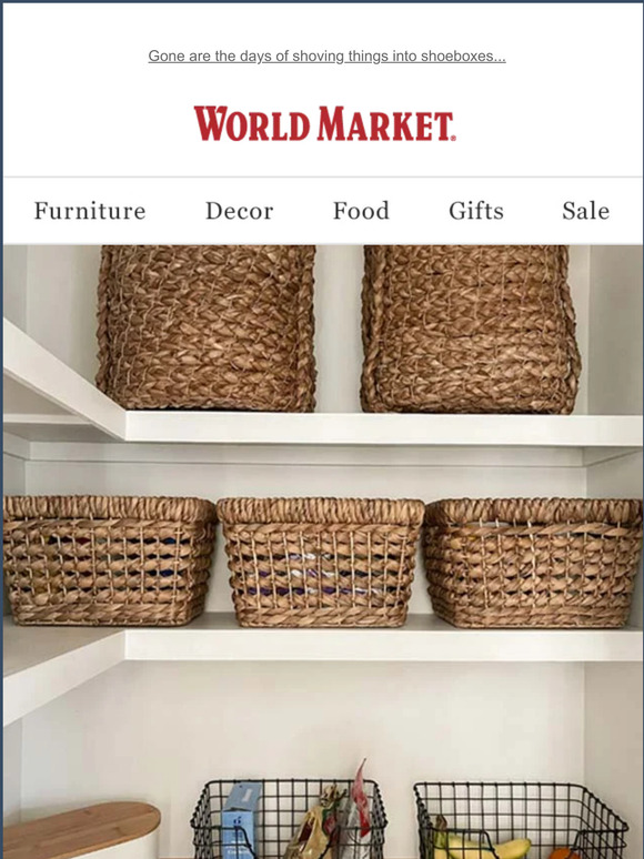 Cost Plus World Market: Spring storage solutions as stylish as they are ...