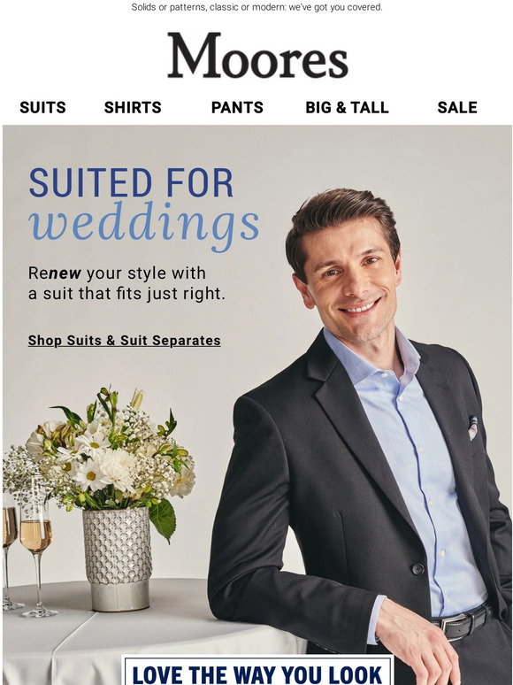 Moores Clothing: Show up to the big day your way | Milled