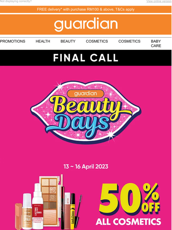 Guardian CPS: 📣 FINAL CALL to Enjoy UP TO 50% Now😱 | Milled