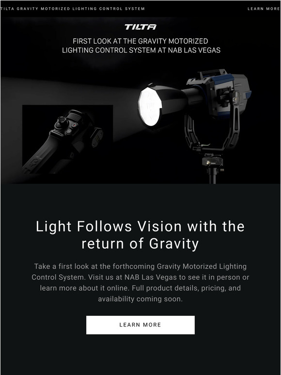 Tilta: First Look at Tilta Gravity Motorized Lighting Control System ...