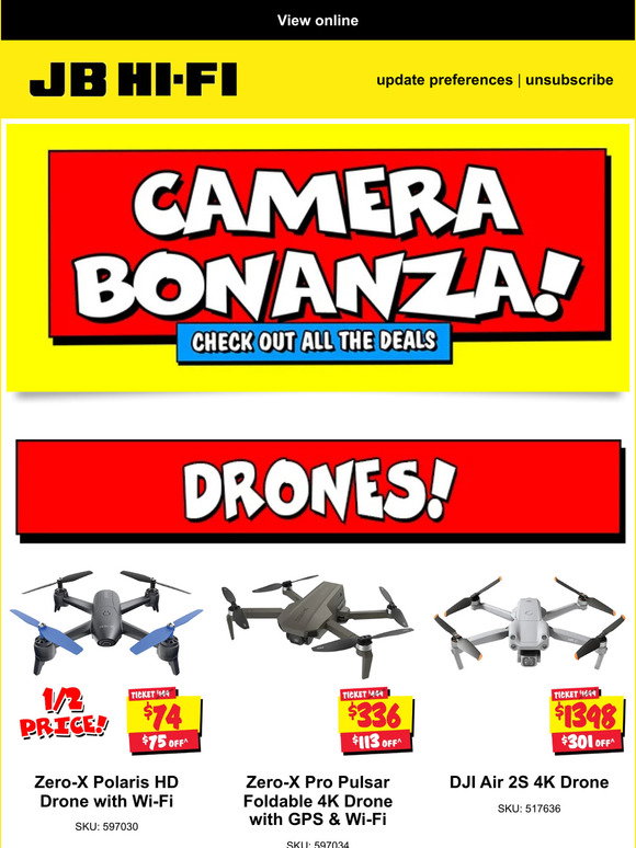 JB Hi-Fi: Camera Bonanza ends soon! | Milled