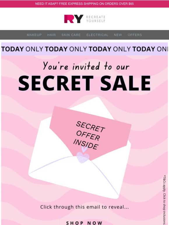 RY - Recreate Yourself: OMG: Secret Sale Is Live 👀 | Milled