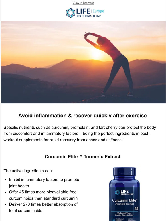 Life Extension: Avoid inflammation & recover quickly | Milled