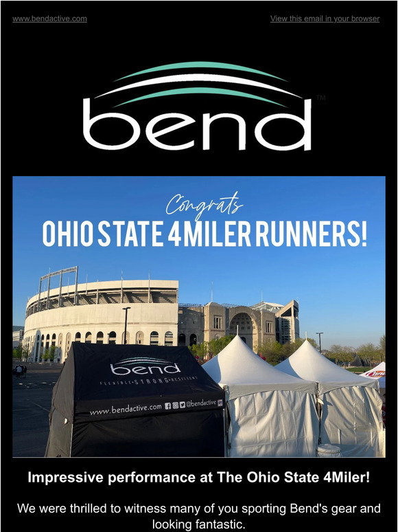 Bend Active: Congrats OHIO STATE 4Miler runners! Missed us at the race ...