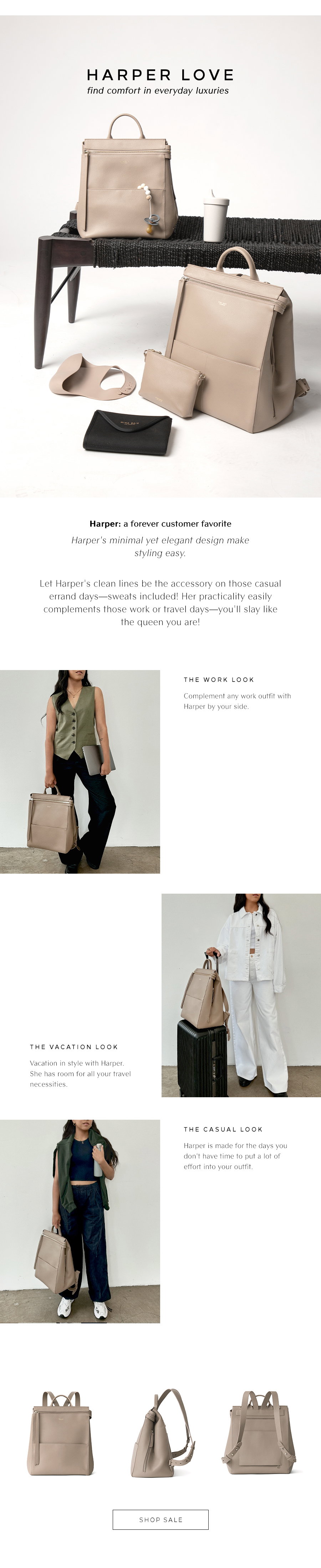 Mina Baie: How to Style the Harper Backpack | Milled