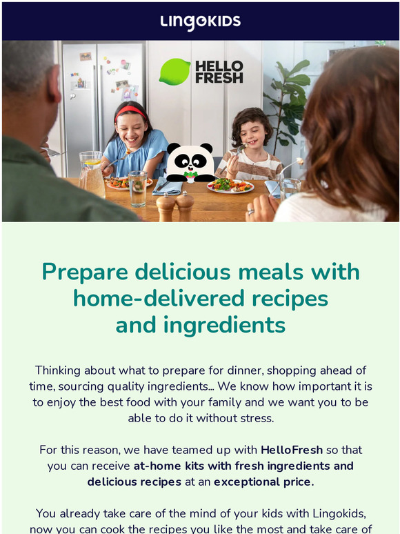 Lingokids: Easy family meals with HelloFresh 🍲 | Milled