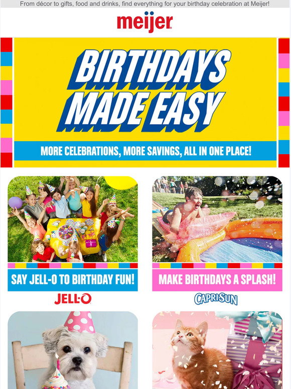 Meijer: Get All Your Birthday Needs In One Stop | Milled