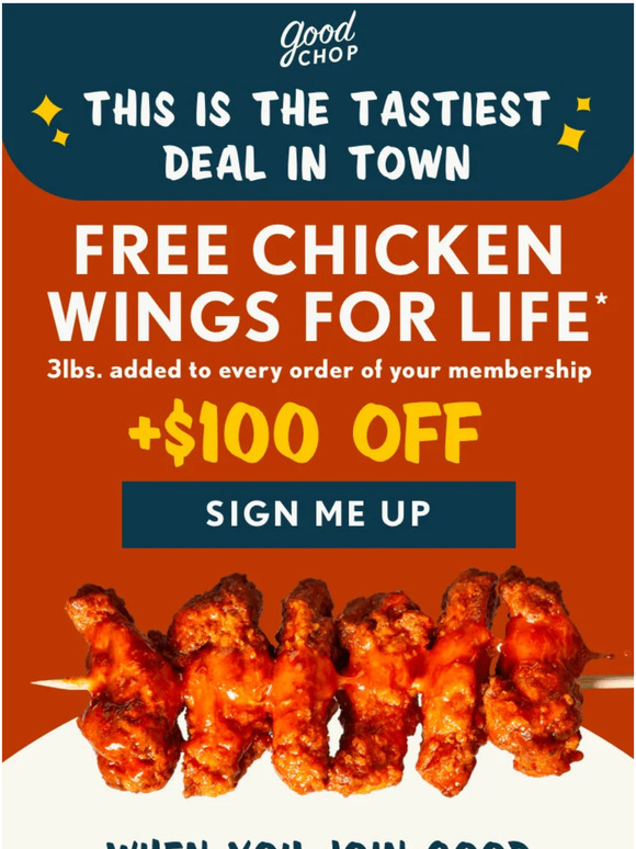 Good Chop: Yes, it’s true: FREE WINGS FOREVER! 🍗 | Milled