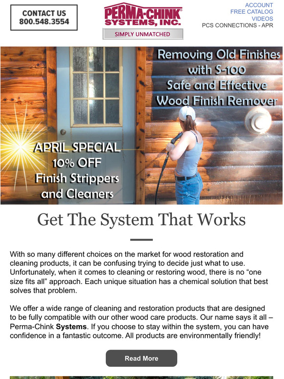 Perma-Chink Systems: Clean & Restore Log Homes With Products That Work ...