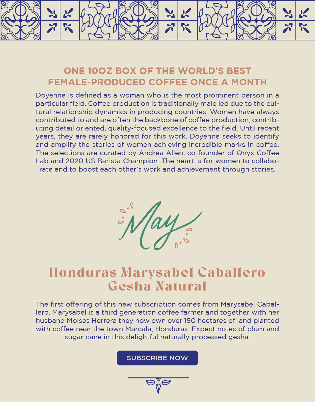 Onyx Coffee Lab: Introducing Doyenne: Female Owned, Female Made | Milled