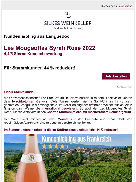 Silkes Weinkeller: Französischer Syrah-Rosé im neuen Jahrgang | Milled