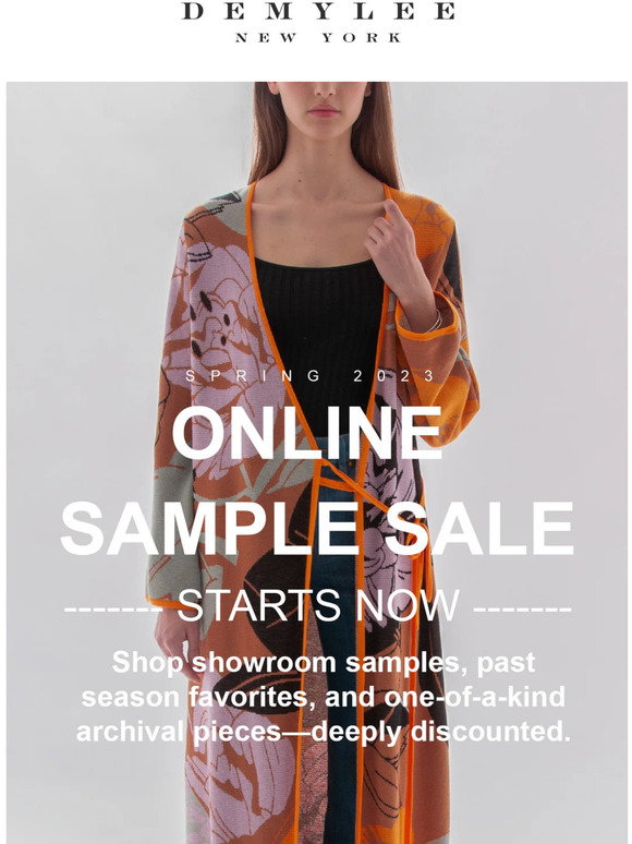 Demylee: Early Access: Spring 23 Online Sample Sale | Milled