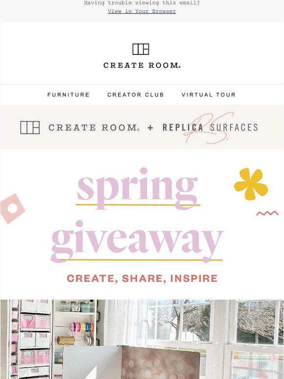 Create Room: Announcing our Spring Giveaway | Milled