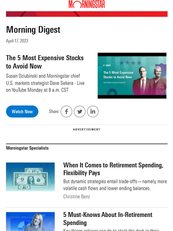 Morningstar Inc.: The 5 Most Expensive Stocks to Avoid Now | Milled