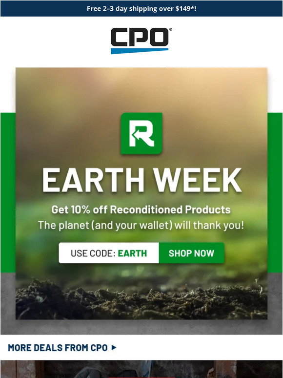 CPO Outlets: Celebrate Earth Week with 10% off Recon Tools! | Milled